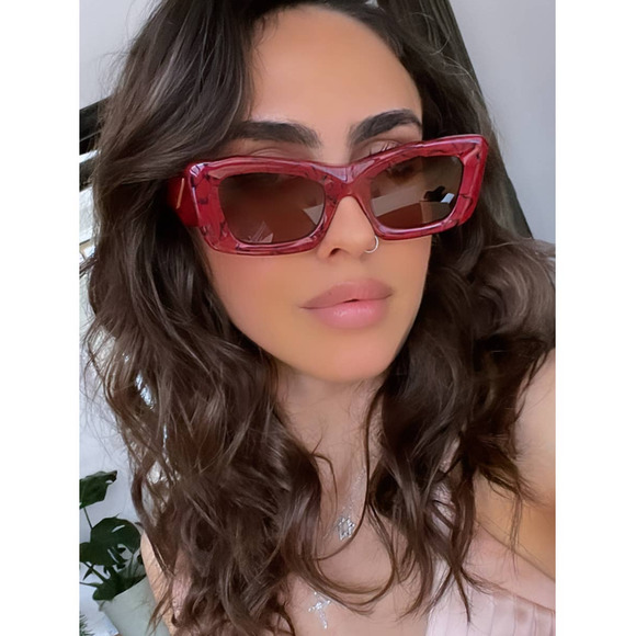 Prada | Accessories | Sale New Prada Pr3zs Sunglasses In Red | Poshmark